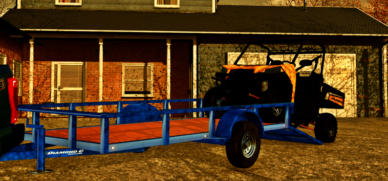 FS22 Diamond C Single Axel Legacy Trailer WIP by NofModding