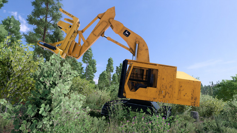 FS22 Deere 793D Feller Buncher with Shear Head by LL Logging