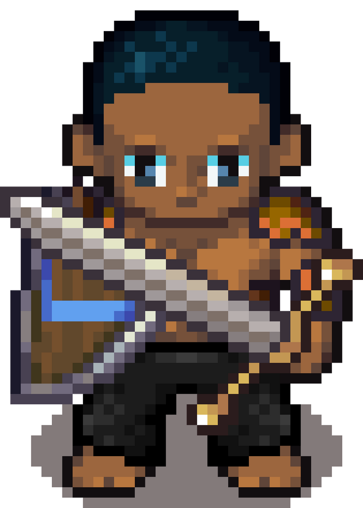 Buff Warrior - Gladiator Sprite by Sorthen