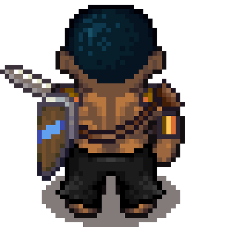 Buff Warrior - Gladiator Sprite by Sorthen