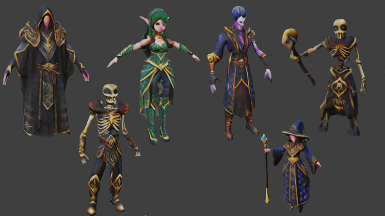 Fantasy Characters Pack (AI generated) by slowdiger