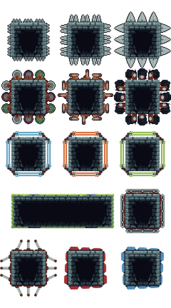 Cursed's Brick-Tileset Obstacle Pack by CursedCode