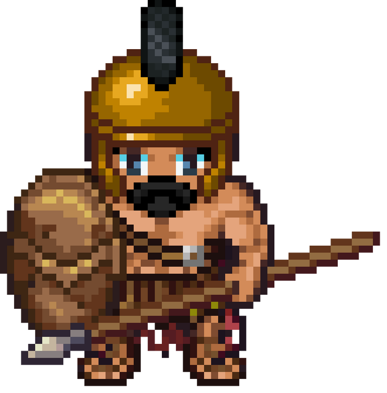 SPARTAN - RPG STYLE HIGHLY DETAILED SPRITE by Sorthen