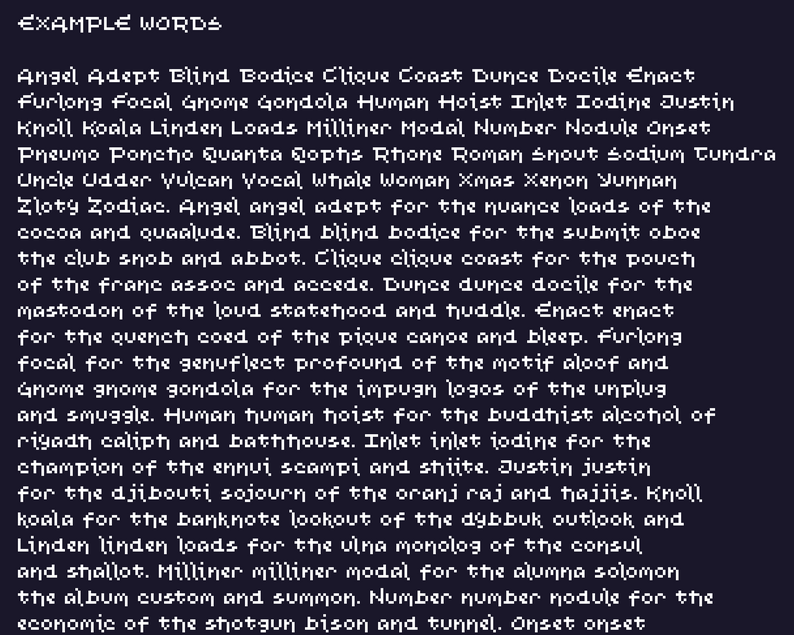 Pixel Font - Deus by ChevyRay