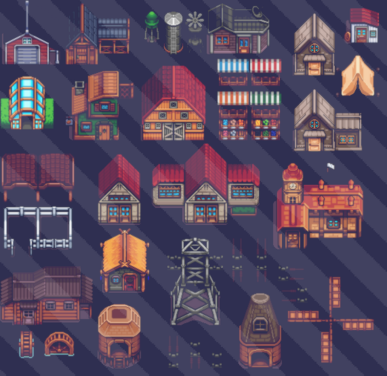 2D Life Farm Simulator Asset-pack(16x16) by RareOnion