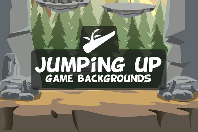 Vertical Jump Backgrounds by Free Game Assets (GUI, Sprite, Tilesets)