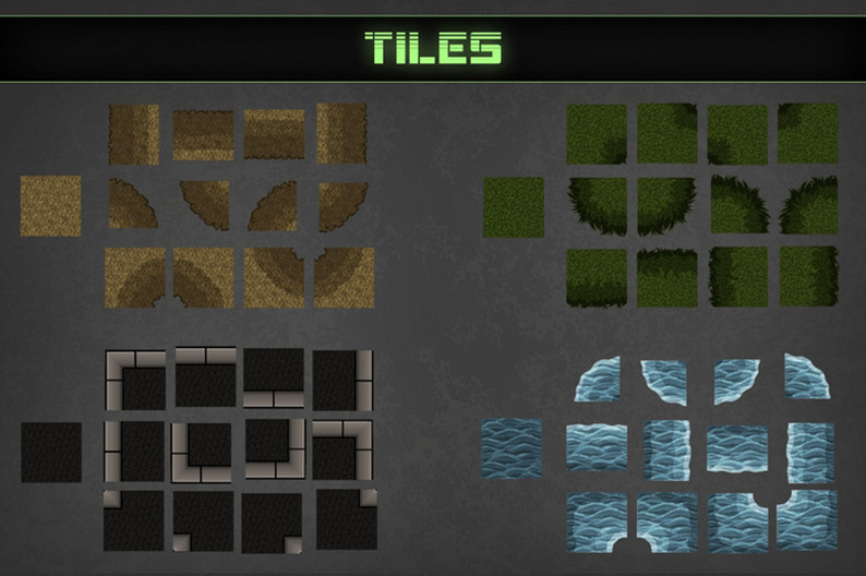 Zombie TDS Tileset by Free Game Assets (GUI, Sprite, Tilesets)