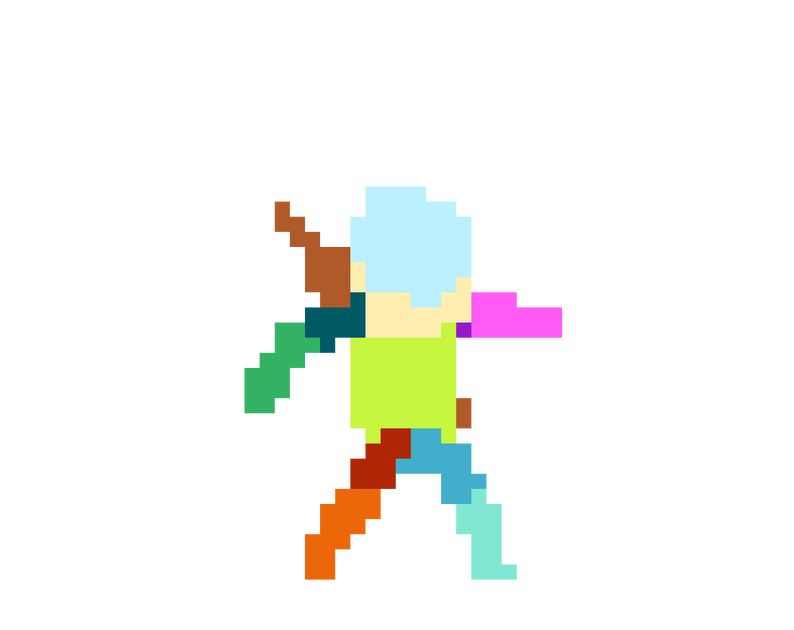 2D Pixel Art Character Template by Joshua Briggs