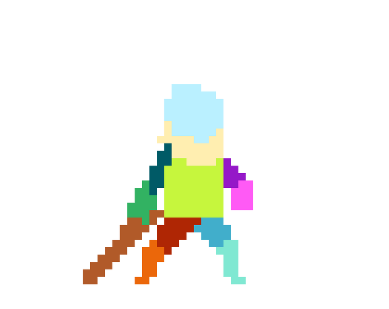 2D Pixel Art Character Template by Joshua Briggs