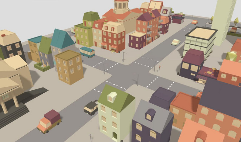 Colorful Low Poly City Asset Pack by viravoloshyn Colorful Low Poly City Asset Pack by viravoloshyn