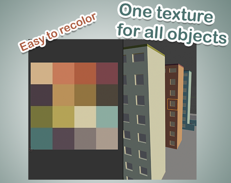 Colorful Low Poly City Asset Pack by viravoloshyn Colorful Low Poly City Asset Pack by viravoloshyn