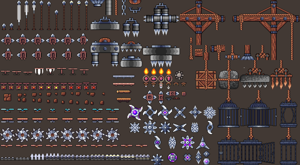 Platformer Trap and Weapon by BDragon1727