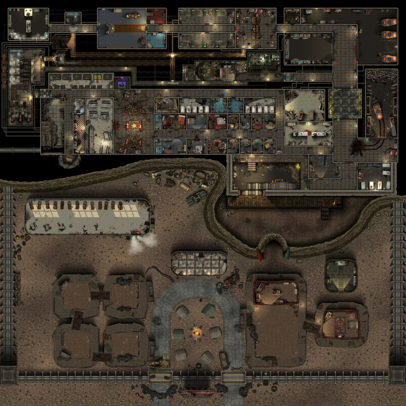 Post Apocalyptic Map - Vault 10 by Xecthar