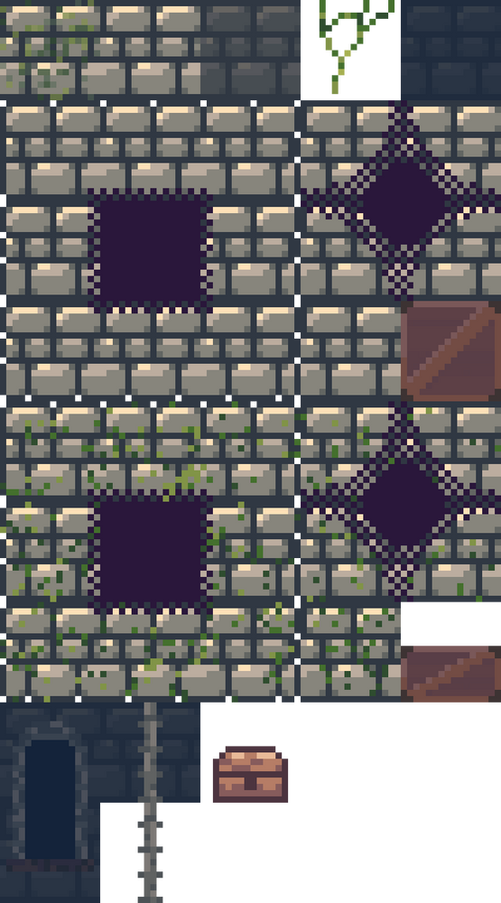 Free Stone Brick Dungeon Platformer Set by Leon Twemlow