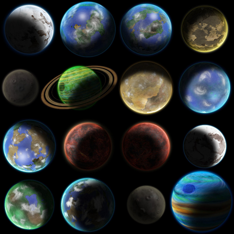 Planet Sprites by Viktor