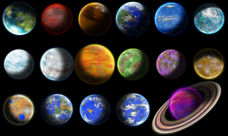 Planet Sprites by Viktor