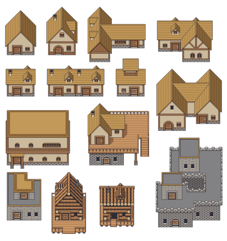 Simple 24px Topdown Tilemap & Object & Character by Sagak Art (Pururu)