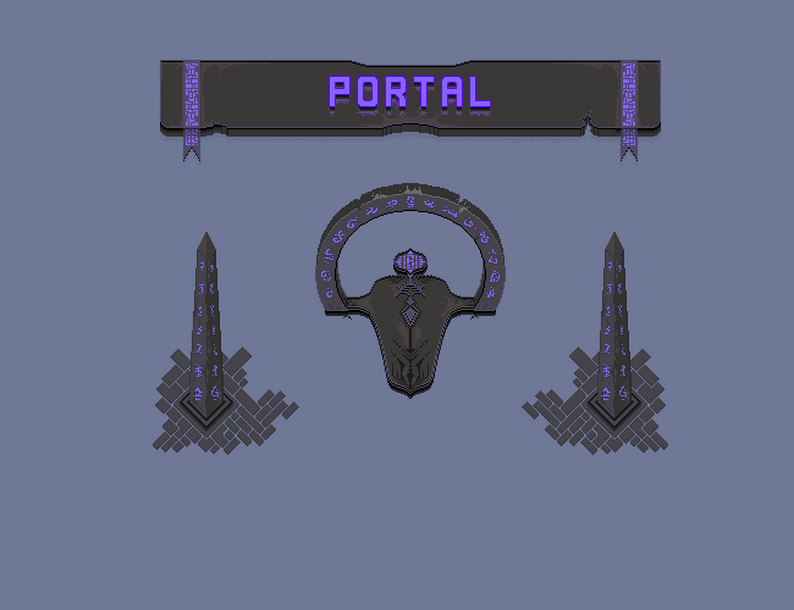 Pixel Art - Portal Monolith by Arijkx