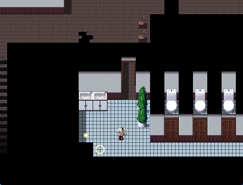 RPG MakerMV MZ Tileset 04-Western-style house, interior, horror by qlsd