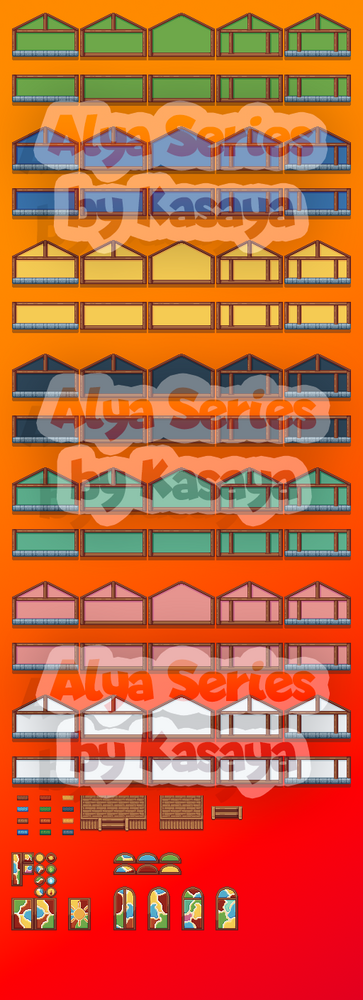 Alya Pixel Houses & Village RPG COZY 16x16 Asset Pack by Kasaya by Kasaya