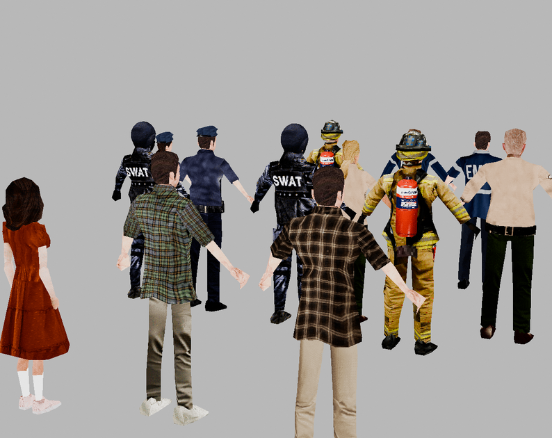 PS1/PSX Style Retro Character Pack V1 by halfhuman