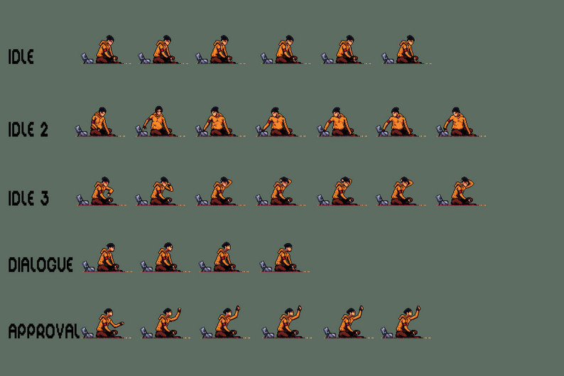 Free City Trader Character Pixel Sprites by Free Game Assets (GUI ...