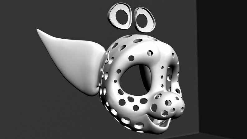 Lombax fursuit head base by Cookie/Sophie