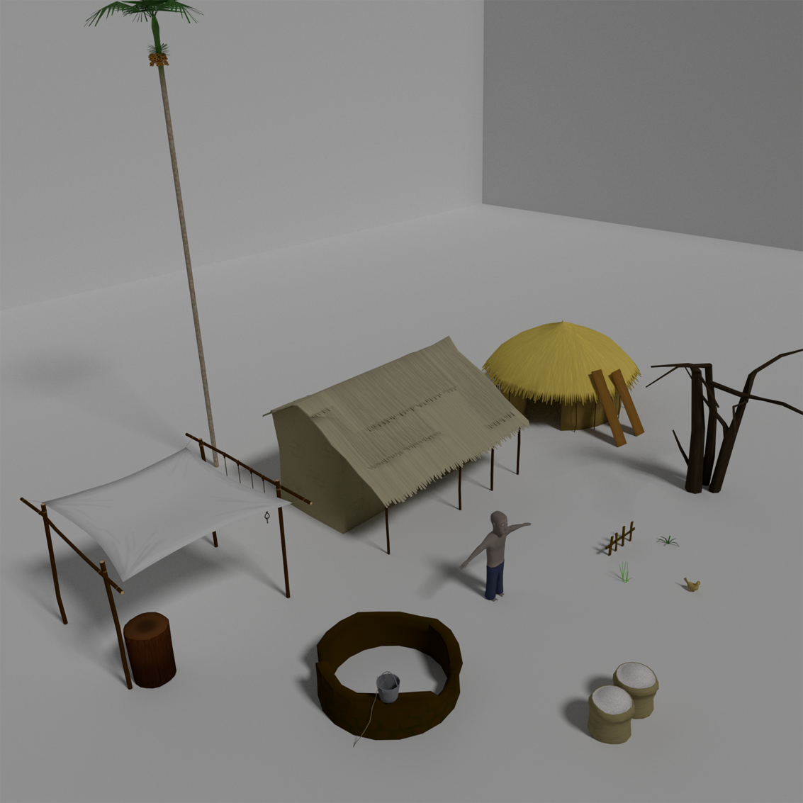 Game Assets :theme village by Nebil V Xavier