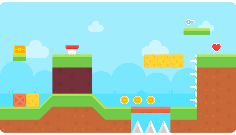 Grass Platformer Asset Pack by nemo