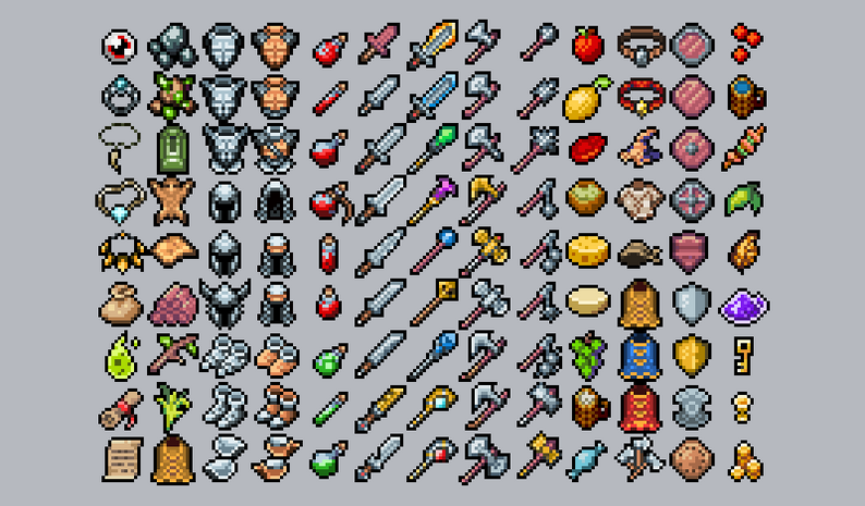 RPG Items - Retro Pack by Blodyavenger