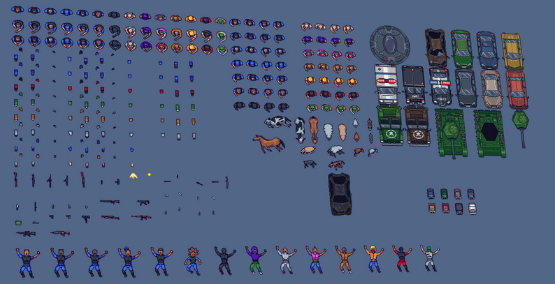 Top-Down Shooter Assets by Jestan