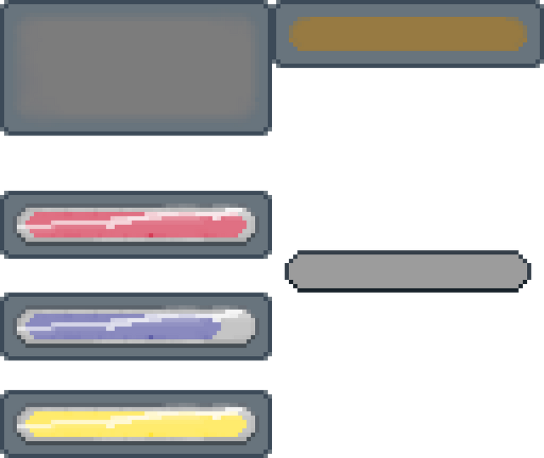 Simple GUI Elements with Animated Colored Bars and Vial Glass Effect by ...