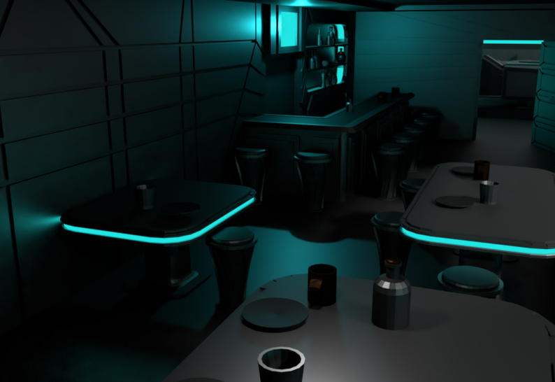 low poly futuristic city assets by niko-3d-models