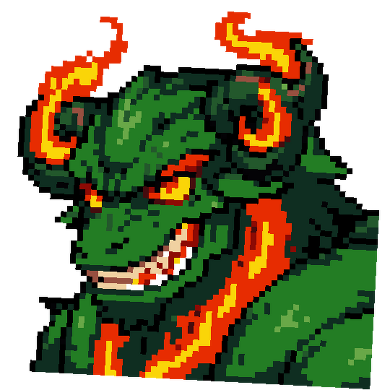 Dragon Portrait Pack Asset - Pixelart / Pixel Art sprite Badass Bust ...
