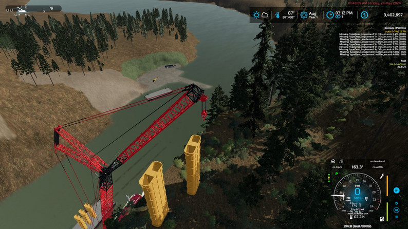 FS22 Buildable Concrete Box Girder Bridge v1.0.0.5 by Critical Lift and ...