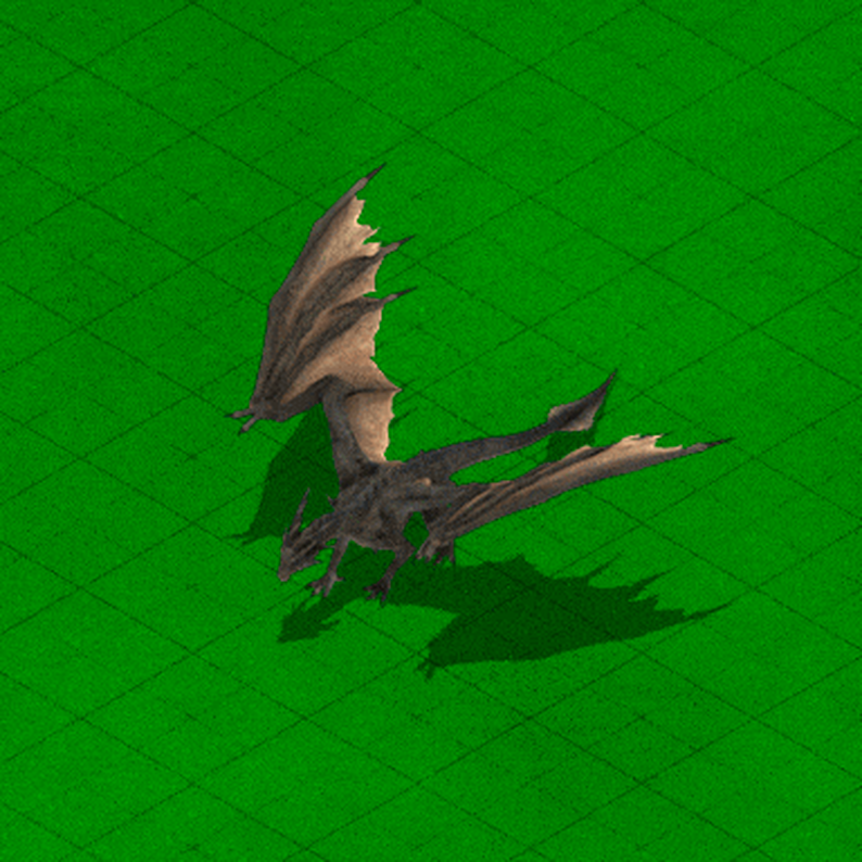 Animated Isometric Dragon by Engvee