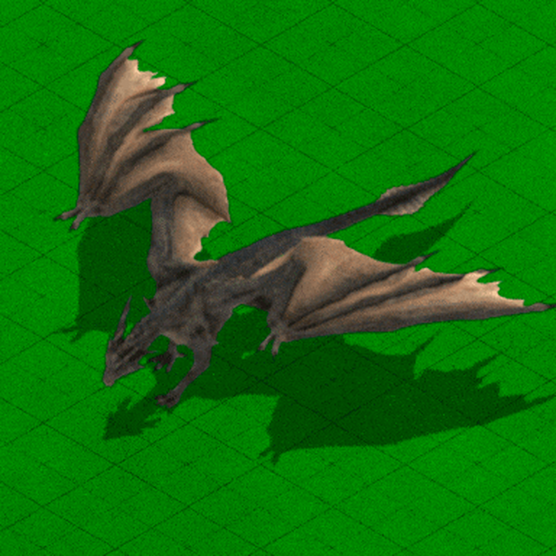 Animated Isometric Dragon by Engvee