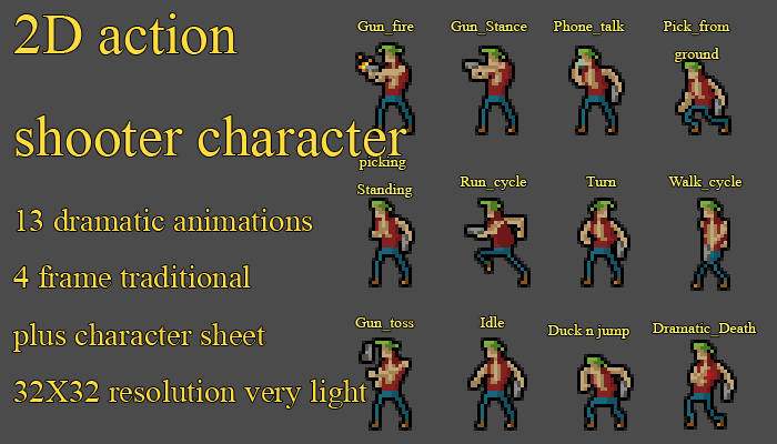 Action character pack by Cubenom