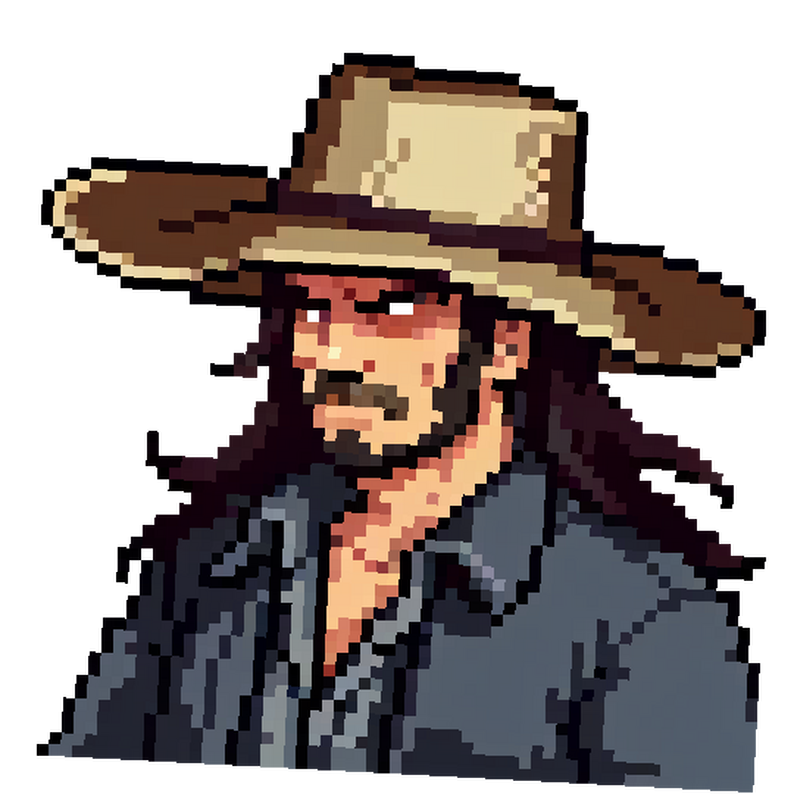 Cow-boys Portrait Pack Asset - Pixelart / Pixel Art sprite Badass Bust ...