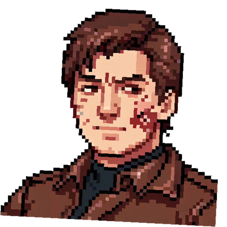 Cow-boys Portrait Pack Asset - Pixelart / Pixel Art sprite Badass Bust ...