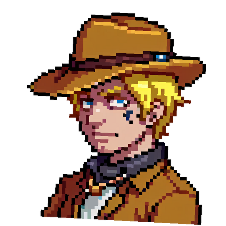 Cow-boys Portrait Pack Asset - Pixelart / Pixel Art sprite Badass Bust ...