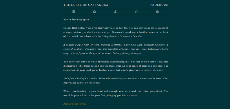 The Curse of Cassandra by graylikethecolour