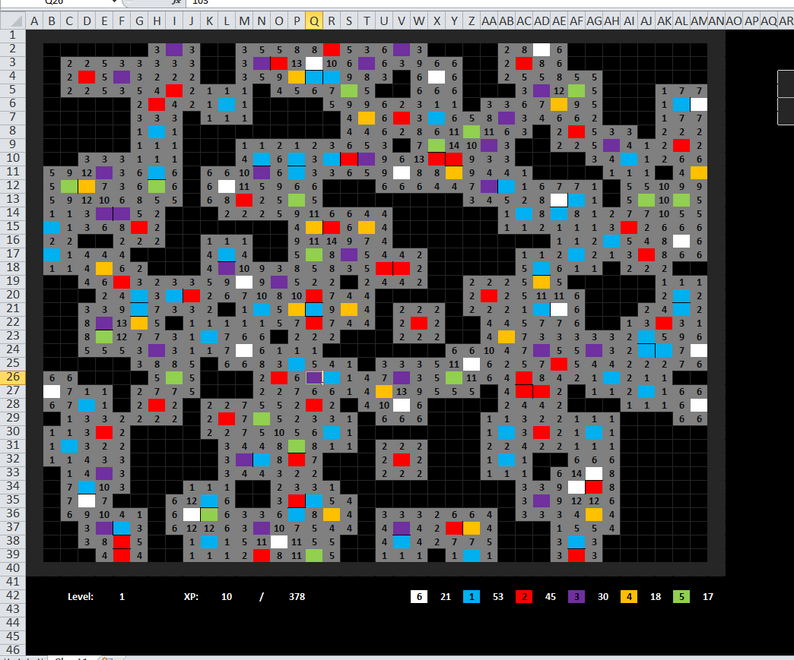 Rpg Minesweeper Excel By Excelgames 4297