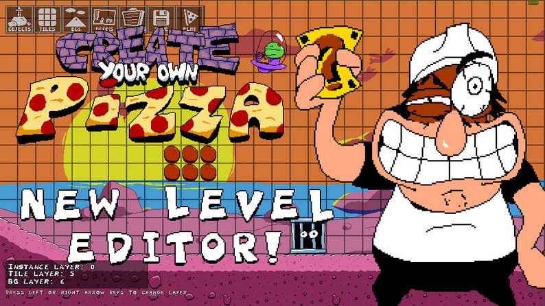 pizza tower level editor builds by springtrap45