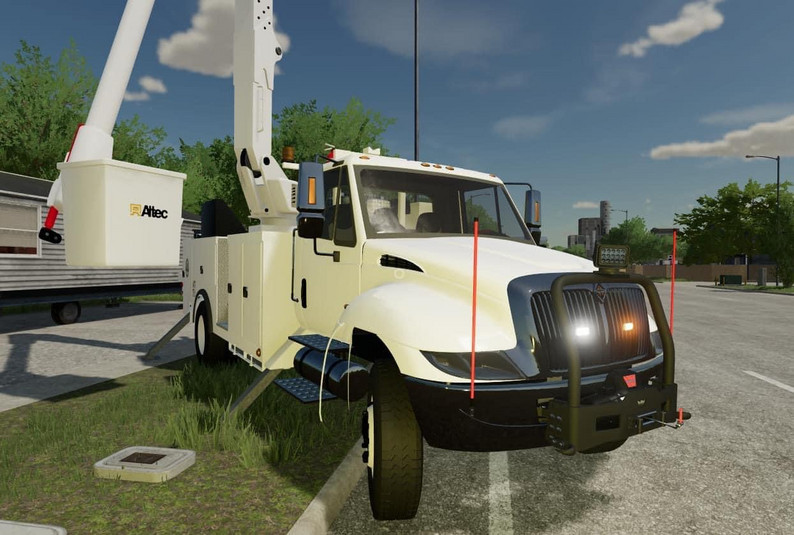 International bucket truck by Deep South Modding