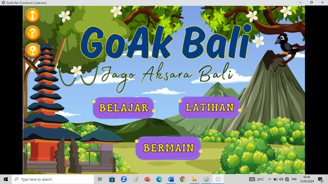 Game Edukasi GoAk (Jago Aksara) Bali by sadewi