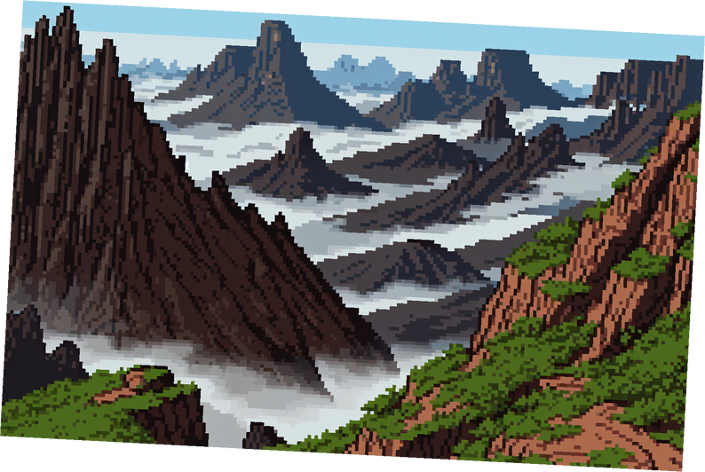 5 beautiful Drakensberg Mountain Backgrounds Assets - Pixelart / Pixel ...