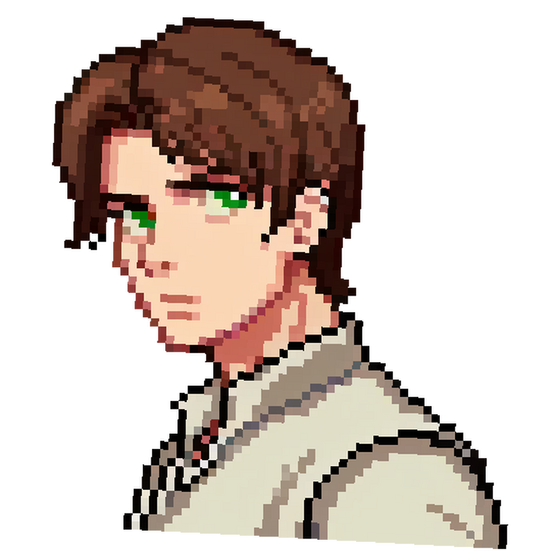 Man Peasant Portrait Pack Asset - Pixelart / Pixel Art sprite Farmer ...