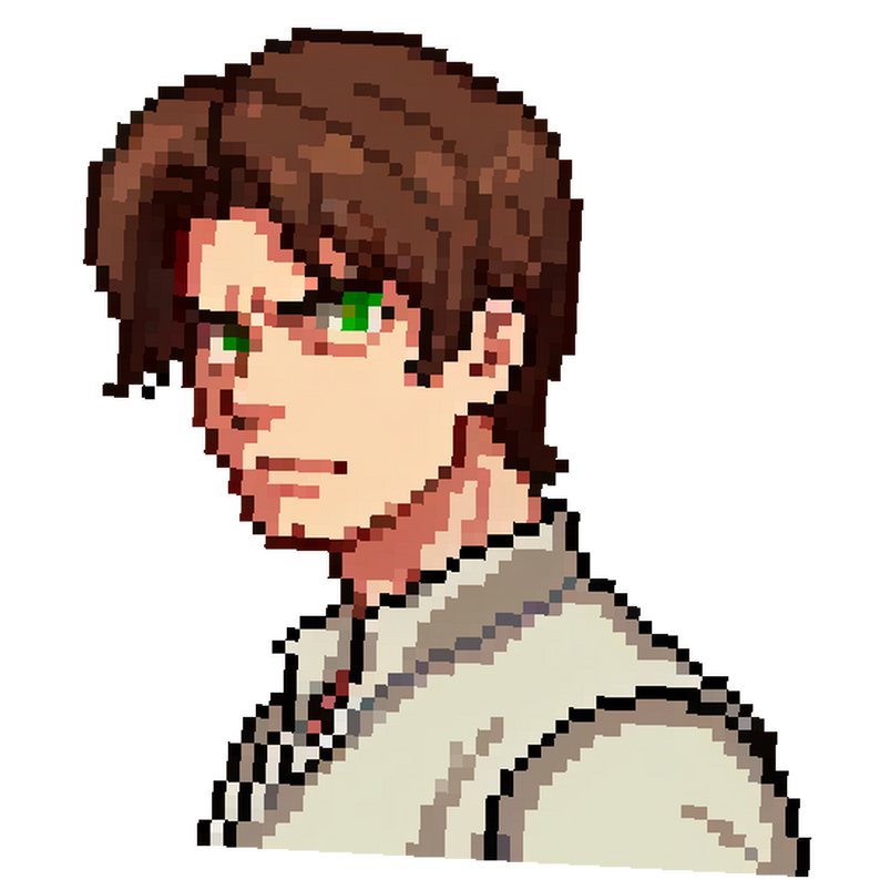 Man Peasant Portrait Pack Asset - Pixelart / Pixel Art sprite Farmer ...