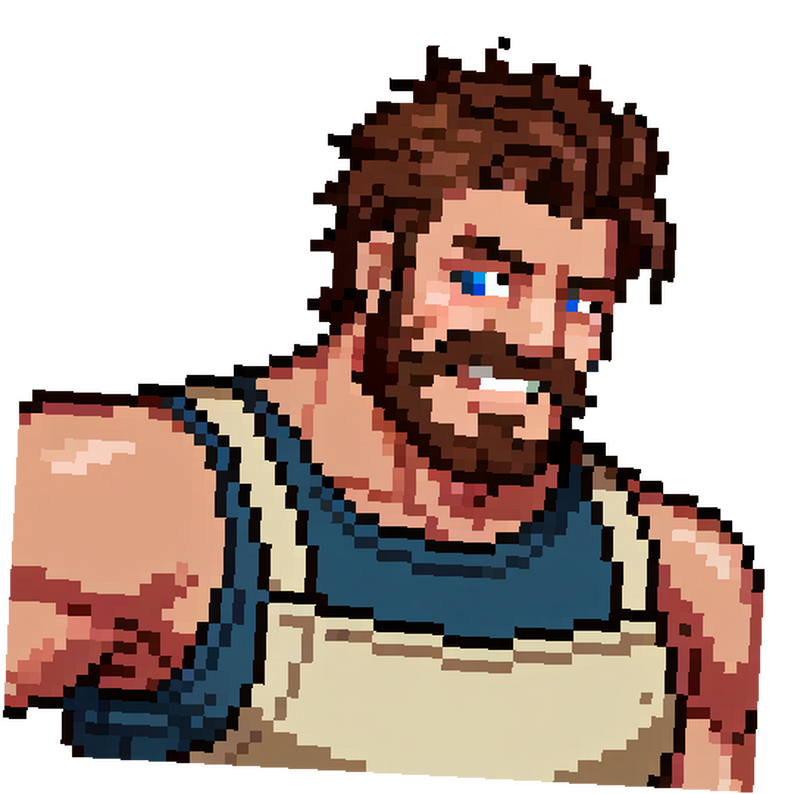 Man Blacksmith Portrait Pack Asset - Pixelart / Pixel Art sprite Male ...